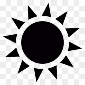 Sun With Sunrays Vector - Sun Vector Free Black - Free Transparent PNG ...