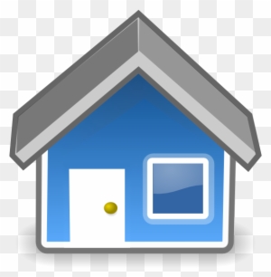 Blue House Icon Vector - Full Size PNG Clipart Images Download
