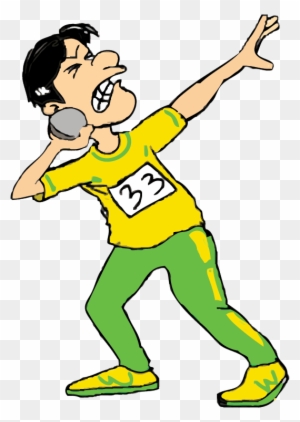 Shot Put Track & Field Sport Discus Throw Clip Art - Clip Art Track And ...