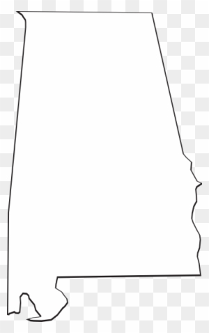 Alabama Outline Clip Art At Clker - Alabama Sillouette Png White - Free ...