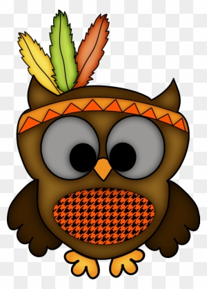 Autumn Owl Thanksgiving Clip Art - Fall Birds Clip Art - Free ...