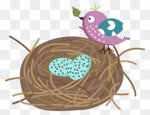 Bird Nest With Eggs Clip Art