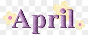 April Images Clipart - April Word Clip Art - Free Transparent PNG ...