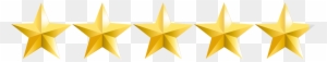 5 Stars Transparent Background - Full Size PNG Clipart Images Download