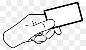 Cards Clipart Hand Holding - Hand Holding Card Clipart - Free ...