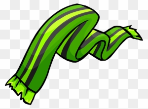 Scarf Clipart Club Penguin - Club Penguin Green Scarf - Free ...
