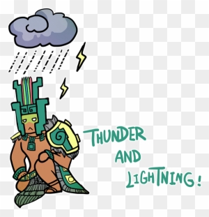Thunder And Lightning - Smite Chibi By Zennore - Free Transparent PNG ...