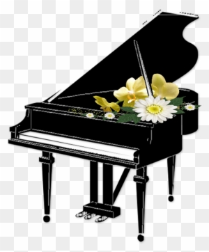 Spring Piano Recital - Piano Silhouette - Free Transparent PNG Clipart ...