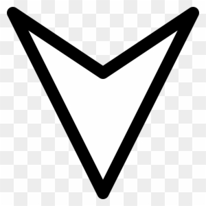 White Down Triangle
