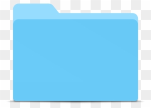 Blue Folder Without Solid Lines - Mac Folder Icon Png - Free ...