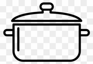 Pot And Lid Vector - Pot With Lid Outline - Free Transparent PNG ...