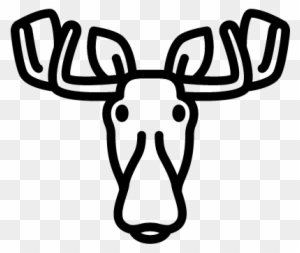Moose Head Vector - Moosehead Icon - Free Transparent PNG Clipart ...