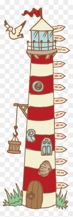 Lighthouse Height Chart Decal - Love The Sea Shower Curtain - Free ...