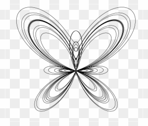 Butterfly Insect Line Art Drawing Black And White - Butterfly Line Art ...
