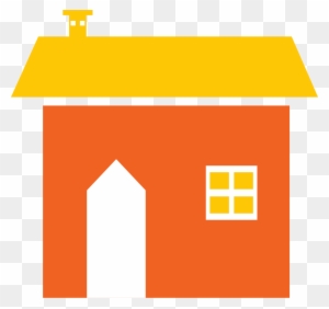 Orange Old House - Flat Design - Free Transparent PNG Clipart Images ...