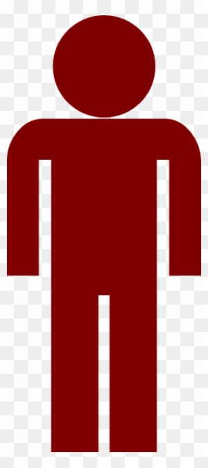 Man Symbol Transparent Clipart - Red Stick Figure Transparent ...