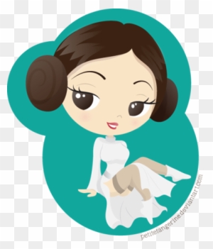 Chibi Princess Leia By Digimoe - Princess Leia Hair Cartoon - Free ...