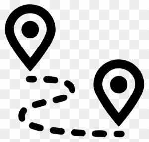 Route Pin Gps Map Marker Navigate Navigation Plan Road - Road Icon Png ...