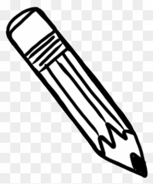 Pencil Writing Clip Art Black And White