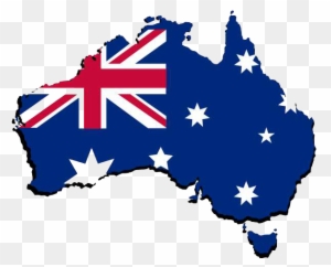 Australia Clip Art - Map Of Australia With Flag Inside - Free ...