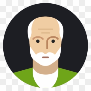 Icon Set - Old Man Flat Icon - Free Transparent PNG Clipart Images Download