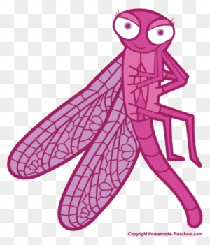 Pink Dragonfly Clip Art