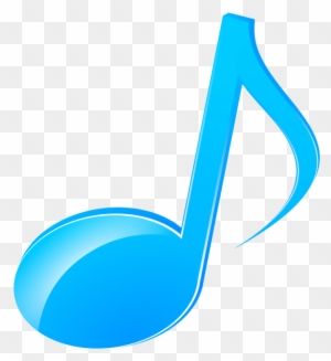 Eighth Note Blue Clip Art At Clker - Music Note Png - Free Transparent ...