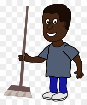 Stirringrawing Drawing Of Person With Broom Interior - Broom Clipart ...