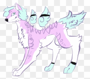 Pastel Goth Wolf Auction By Cascadara - Cartoon - Free Transparent PNG ...