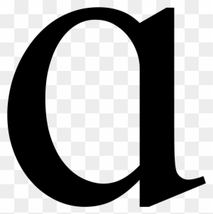 Lower Case Letter A Clipart
