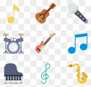 Music Elements - Musical Instruments Vector Png - Free Transparent PNG ...