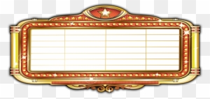 Blank Movie Marquee - Free Transparent PNG Clipart Images Download