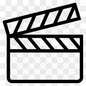 Clipboard Icon - Clapper Board Outline - Free Transparent PNG Clipart ...