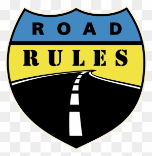 Road Rules Logo Black And White - Rules Of The Road - Free Transparent ...