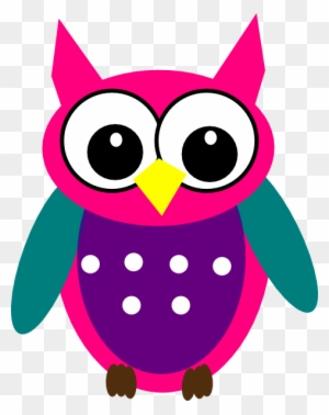 Turquoise And Pink Owls - Free Transparent PNG Clipart Images Download