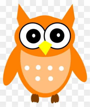 Orange Owl 2 Clip Art - Owls Clipart Png - Free Transparent PNG Clipart ...