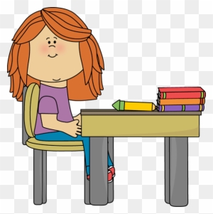 Clean Student Desk Clipart