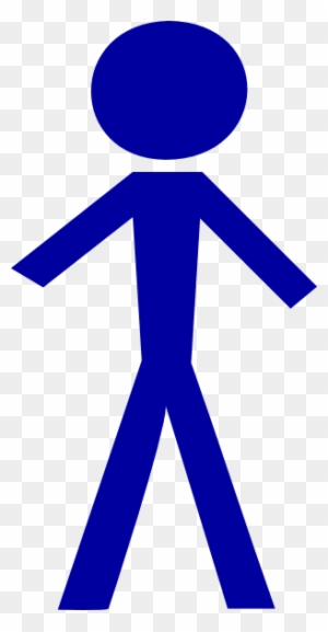 Blue Stick Man Clip Art - Portable Network Graphics - Free Transparent ...