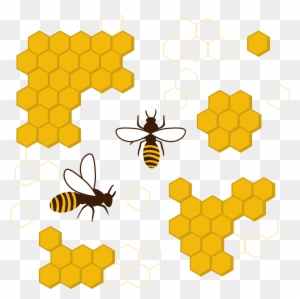 Honey Bee Honeycomb Insect Clip Art - Free Image Vector Bee - Free ...