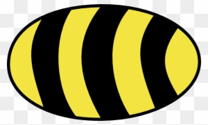 Yellow Bee Body Clip Art - Cartoon Bumble Bee Body - Free Transparent ...