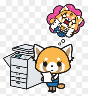 Super Cute Kawaii - Aggretsuko Sanrio - Free Transparent PNG Clipart ...