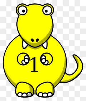Yellow Dinosaur Clip Art At Clker - Yellow Dinosaur Clipart - Free ...
