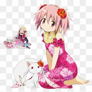 Madoka Magica Renders - Madoka Kaname Deviantart - Free Transparent PNG ...