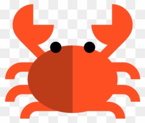 Crab Food Scalable Vector Graphics Icon - Cartoon Crab With Transparent ...