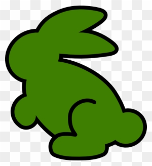 Magic Bunny Cliparts 26, Buy Clip Art - Green Bunny Silhouette - Free ...
