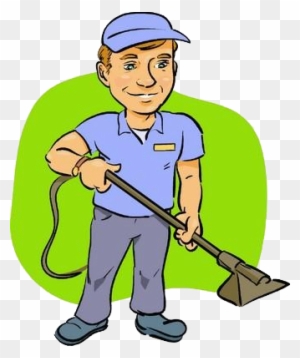 Carpet Cleaning Cartoon - Full Size PNG Clipart Images Download