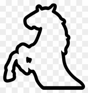 Walking Horse Outline Clip Art - Outline Picture Of Horse - Free ...