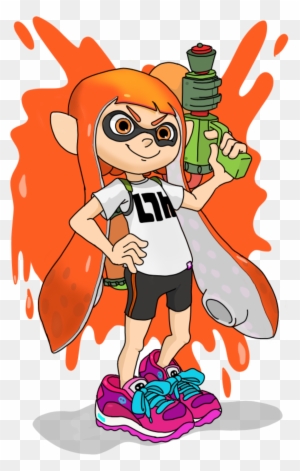 Inkling Girl Splatoon Official Render Game Art By Nintendo - Inkling Girl Splatoon Official ...