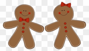 Free Gingerbread Man Clipart Pictures - Gingerbread Man And Woman ...