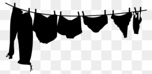 Clothesline Clip Art - Evolution Of Women's Underwear - Free ...